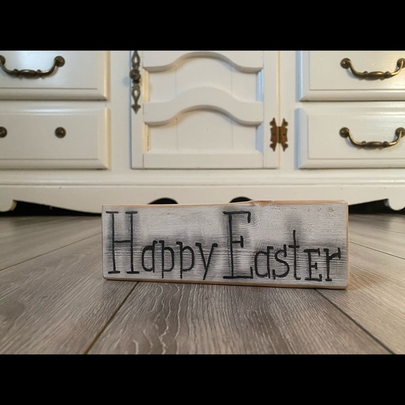 Holiday | Rustic Farmhouse Happy Easter Sign | Poshmark